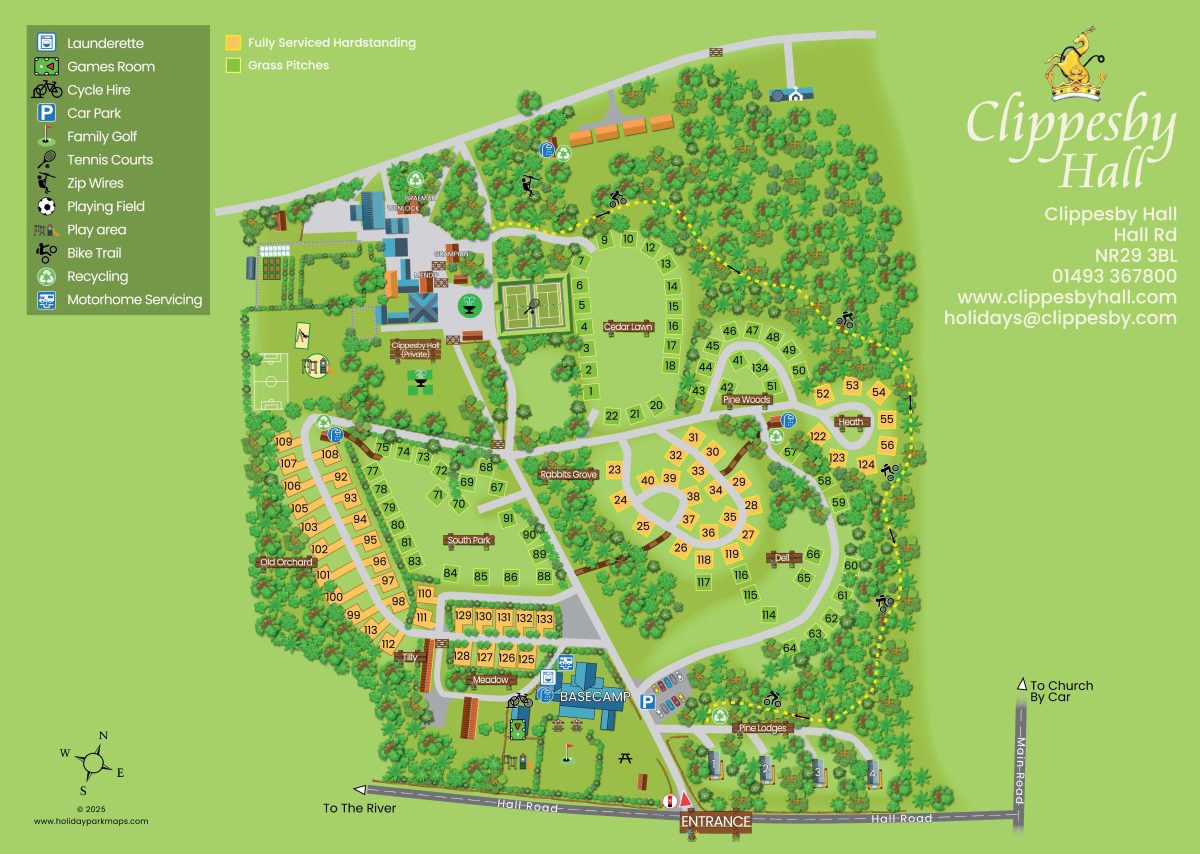 Site Plan – Clippesby Hall